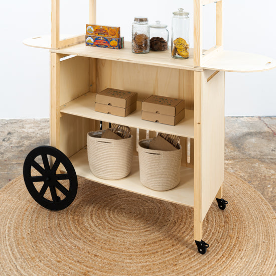 Display cart VC-11-W-NT | collapsible portable vendor display with sto ...