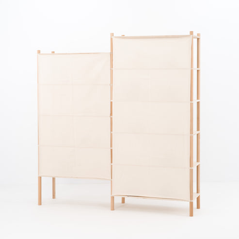 BAMBUK Double Display Shelf – Modular Beech Retail Unit – Milimetry