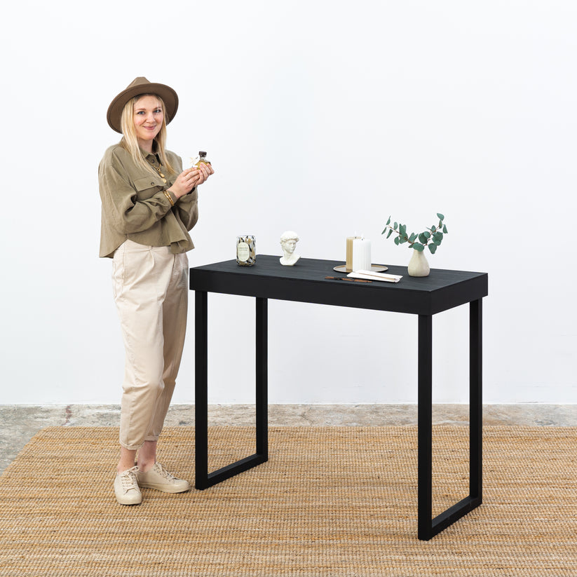 Portable Black Display Table for Trade Shows, Pop-Ups & Brand ...