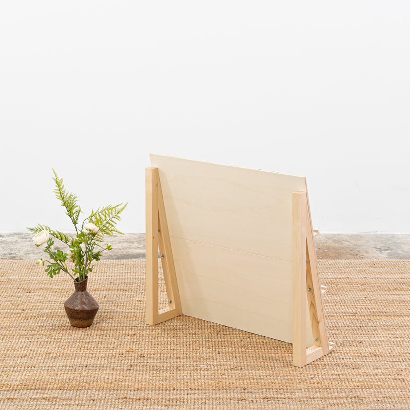 Natural Wooden Display Stand – Foldable Tabletop & Floor Retail Rack ...