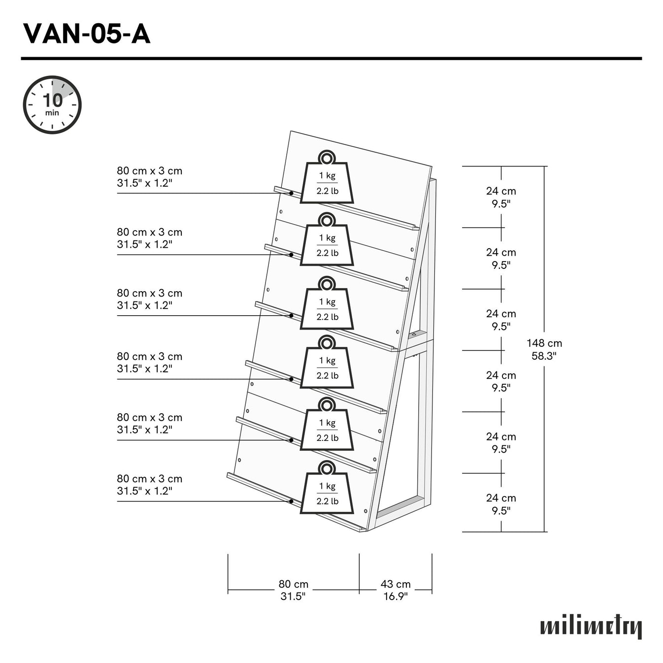 Modular Wooden Magazine Display Stand | Foldable, Dual Setup Options – Milimetry