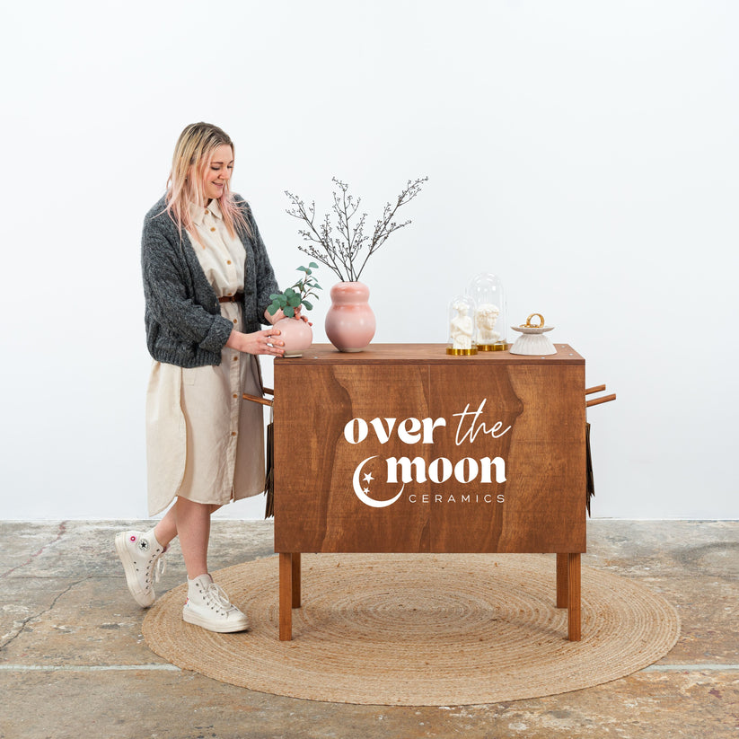 Coffee Brown Checkout Counter for Events | Collapsible Retail Check ...