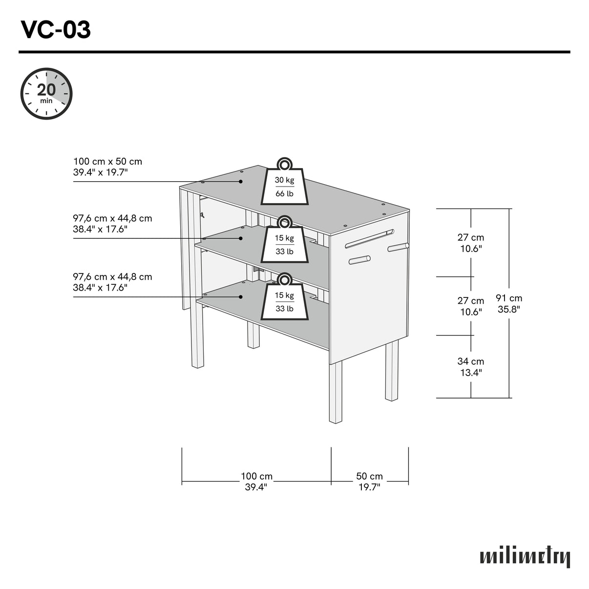 Compact Wooden Checkout Counter – Collapsible, Portable & Customizable ...