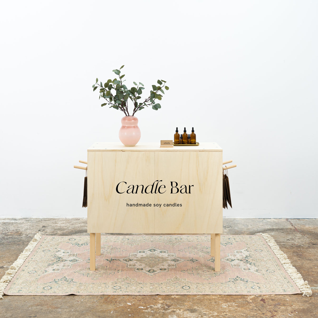 Natural Wood Checkout Counter for Trade Shows & Pop-Up Shops | Portable ...
