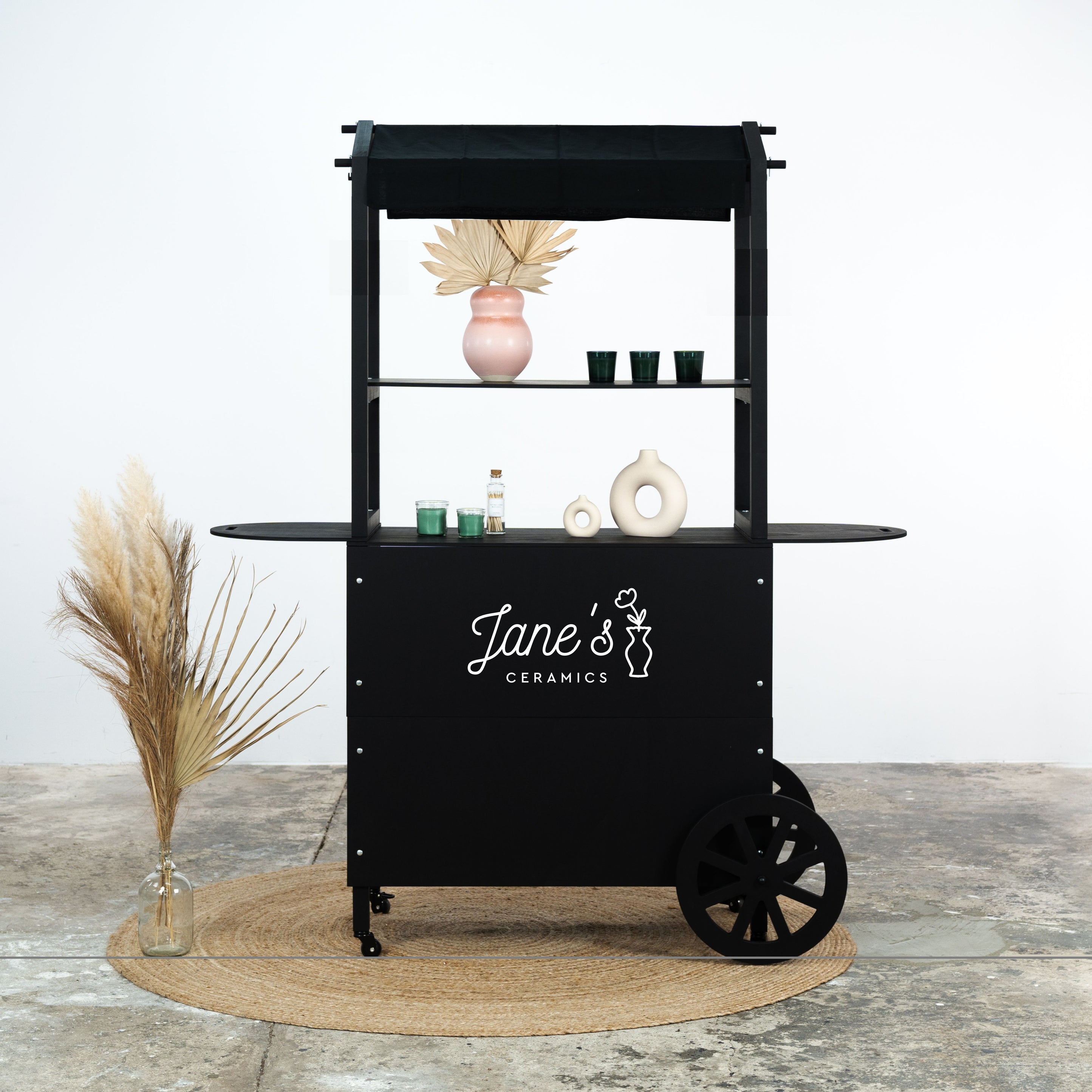Event cart VC-11-W-BL | black color – Milimetry