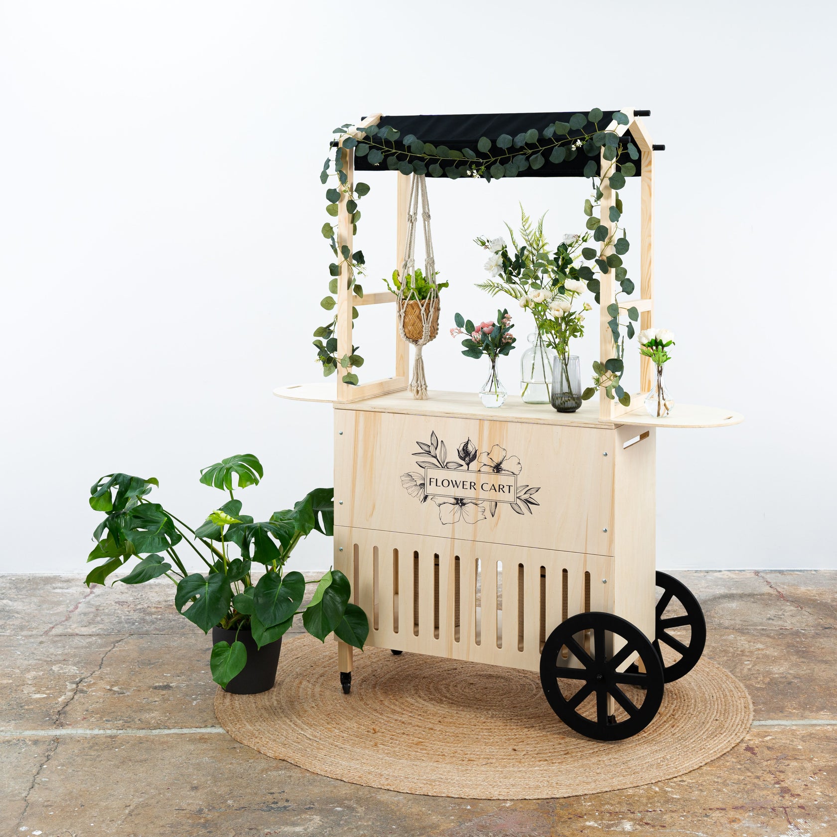 Display cart VC-11-W-NT | collapsible portable vendor display with sto ...