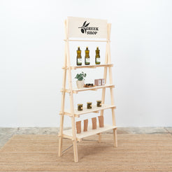 A-Frame Collapsible Shelving Unit VS-03-NT – Foldable Display for Shops ...