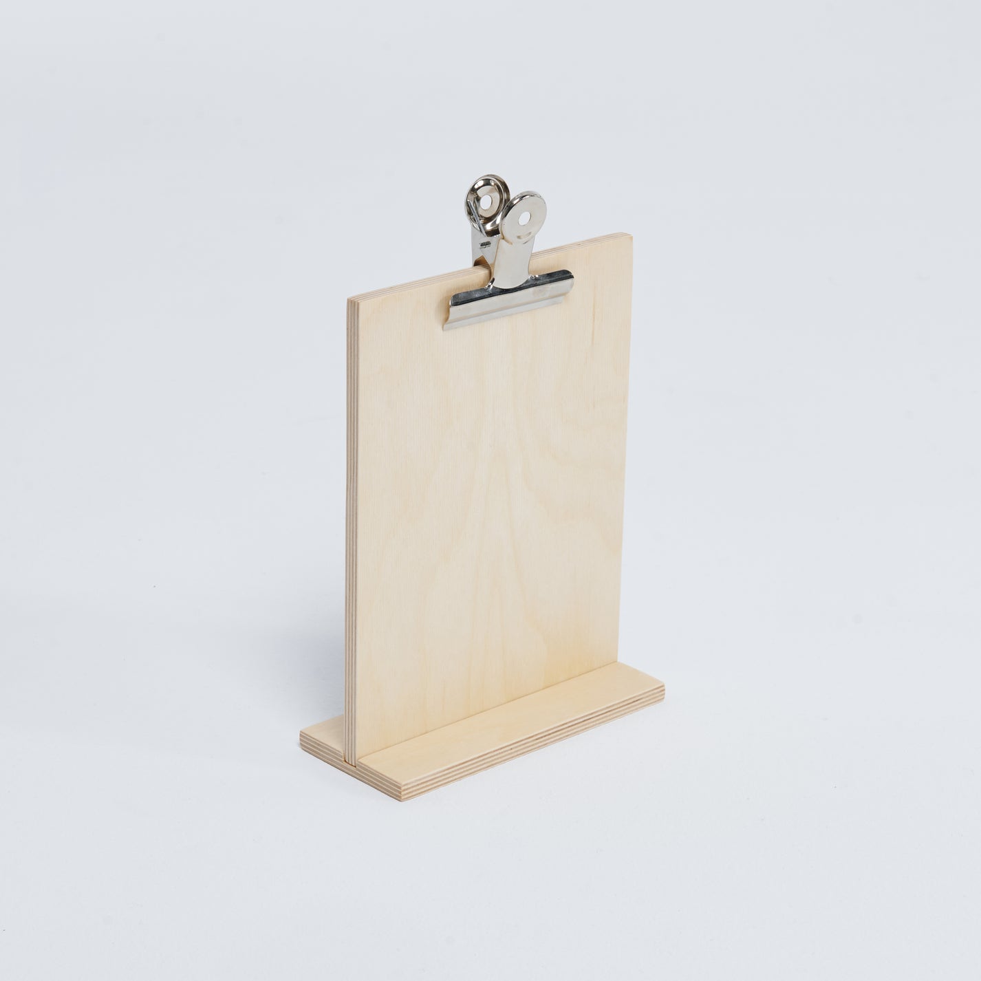 Natural Wood Clipboard Sign Stand Set – Display Menus & Price Lists ...