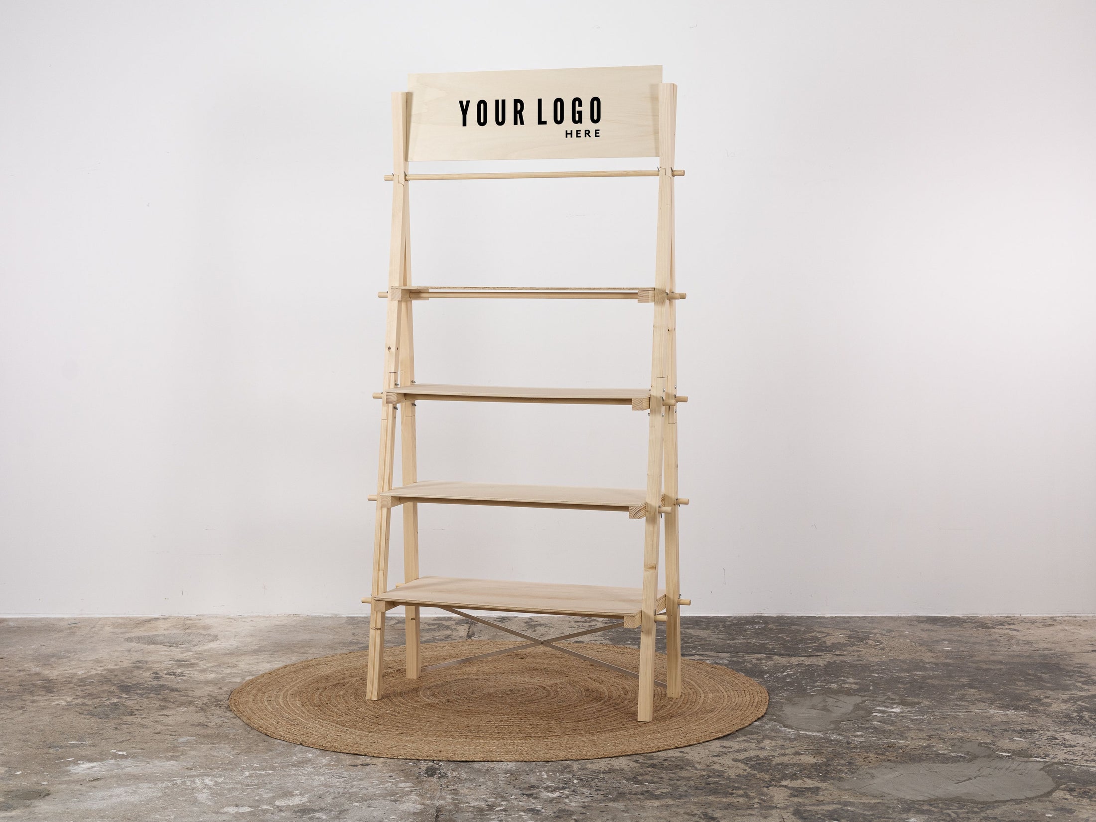 Portable shelving unit VS-03-NT for shops and market fairs – Milimetry