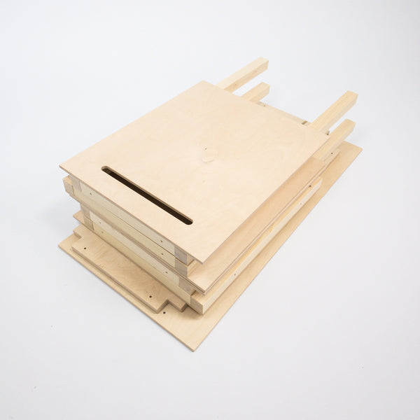 Compact Wooden Checkout Counter – Collapsible, Portable & Customizable ...