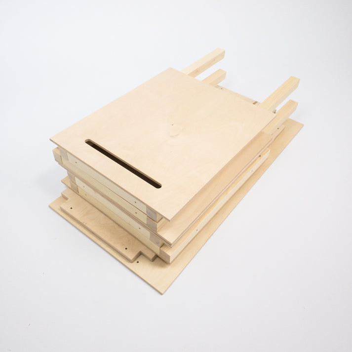 Compact Wooden Checkout Counter – Collapsible, Portable & Customizable ...