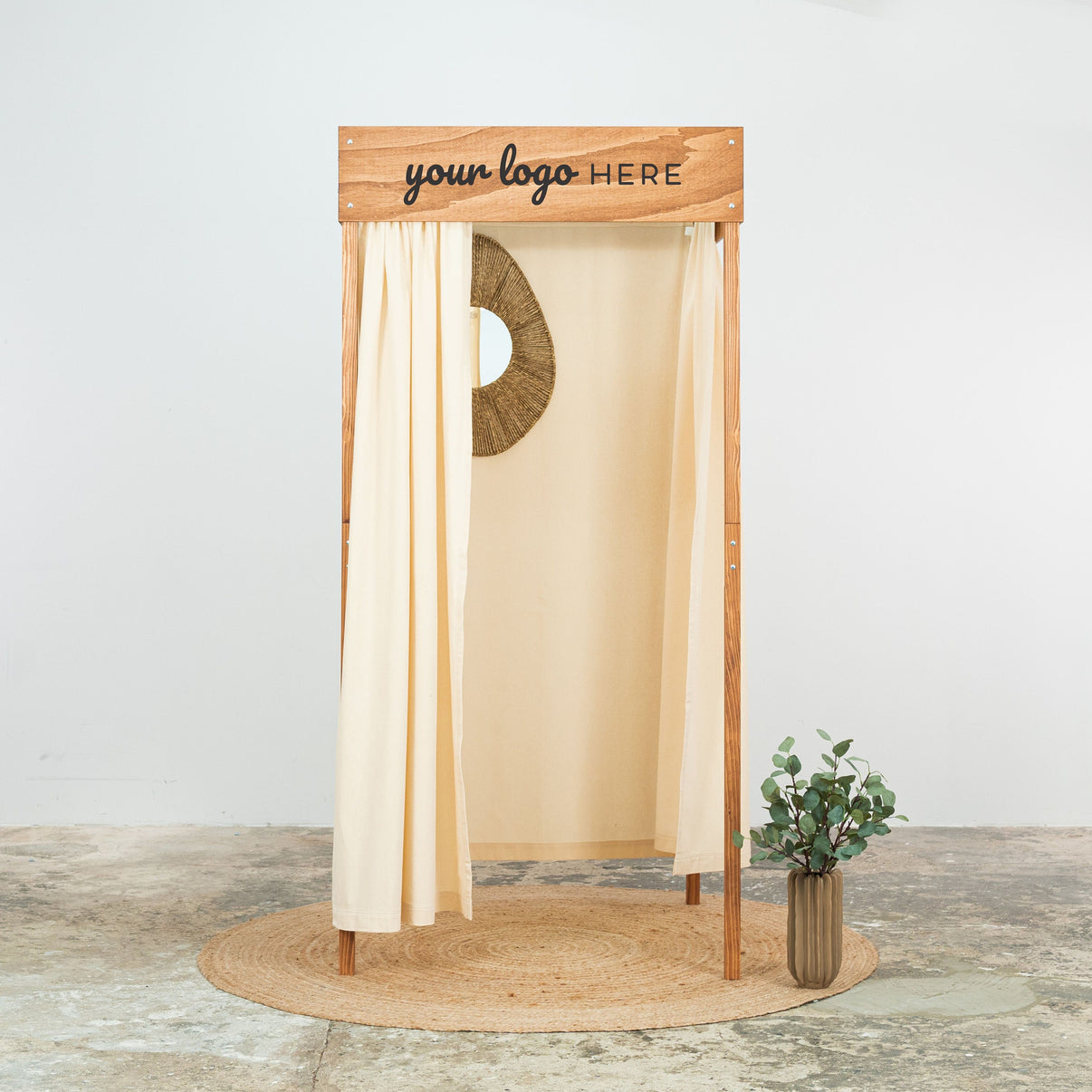 Collapsible Wooden Fitting Room – Portable Changing Cabin for Trade ...