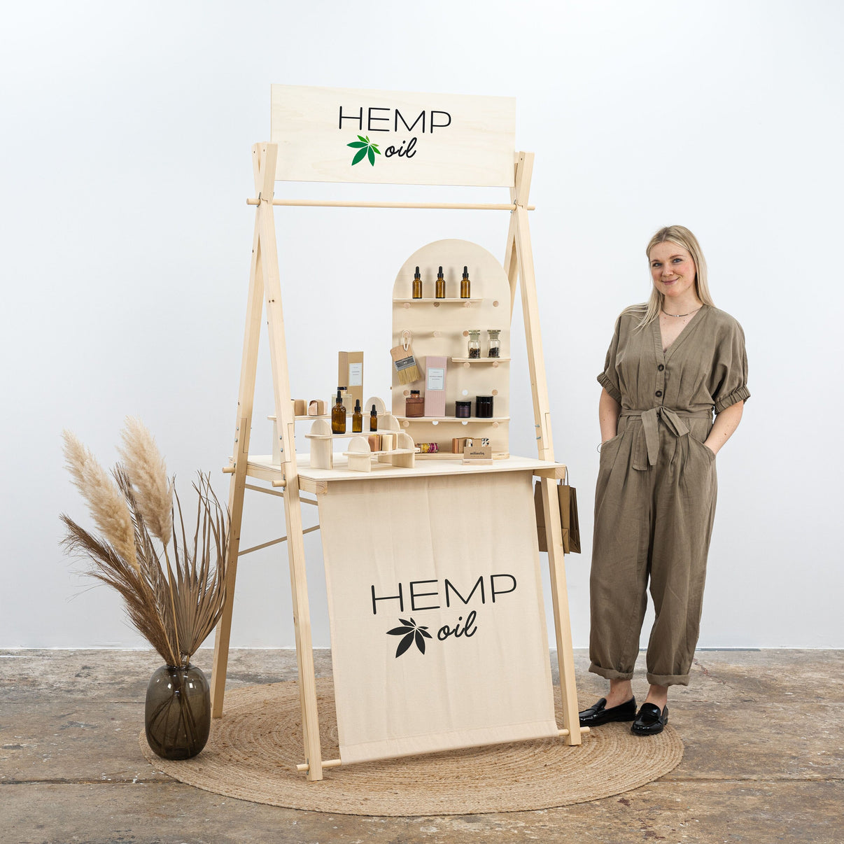 Natural Wood Market stall – 4 Configurations for Trade Shows & Pop-Ups ...
