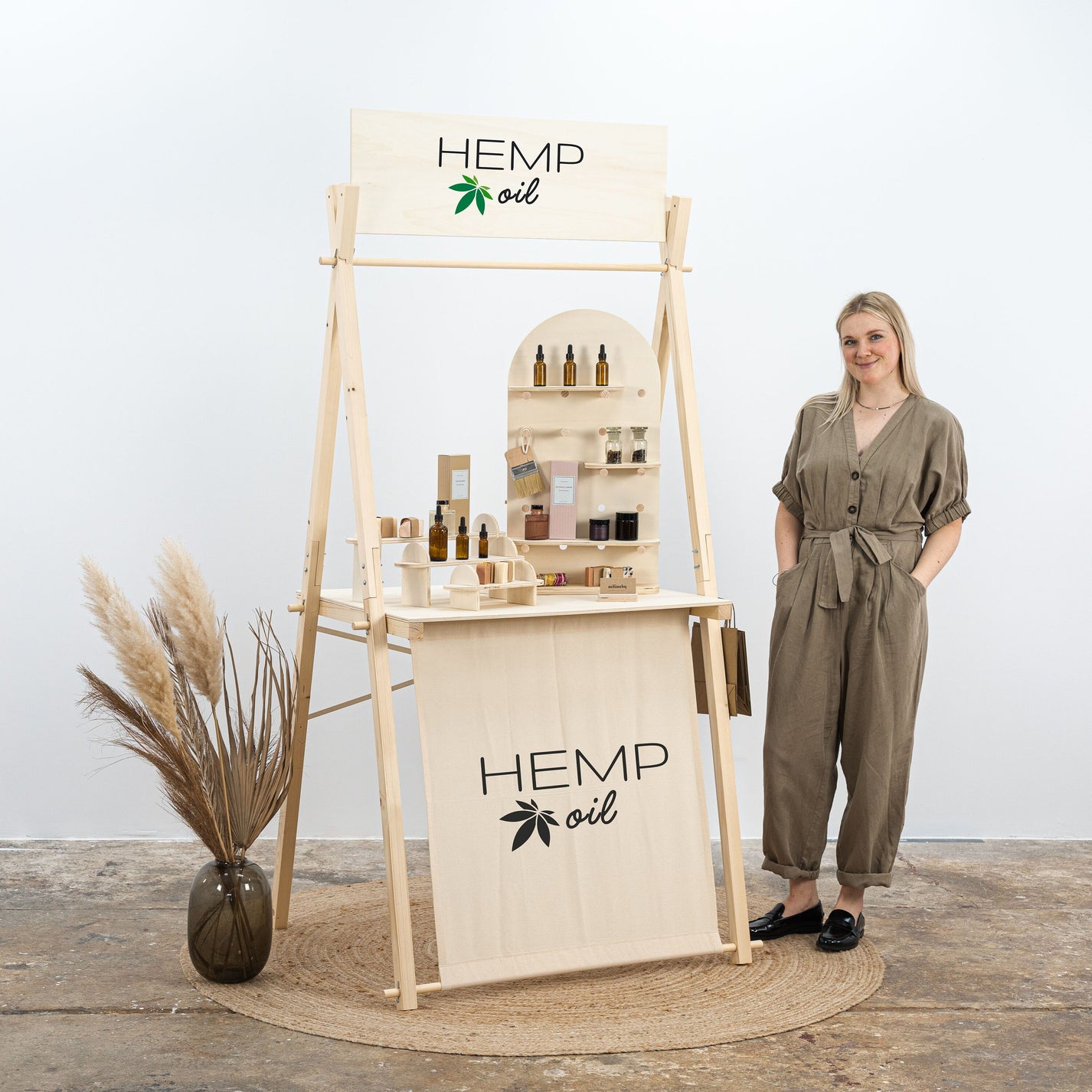 Natural Wood Market stall – 4 Configurations for Trade Shows & Pop-Ups ...