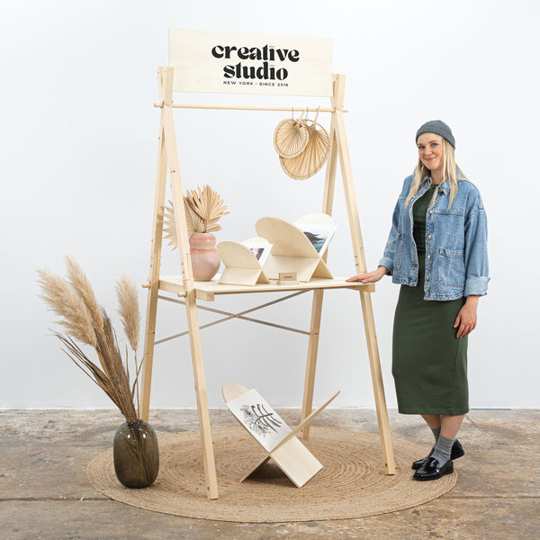Natural Wood Market stall – 4 Configurations for Trade Shows & Pop-Ups ...